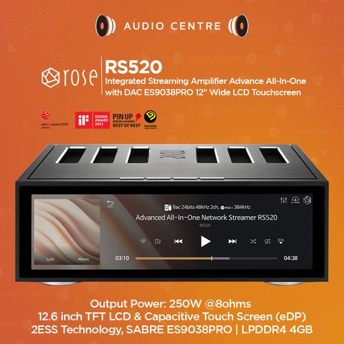 Promo HiFi Rose RS-520 RS 520 Wireless Streaming Integrated Amplifier ...