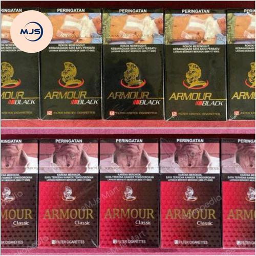 Jual Rokok Armour Black Dan Armour Classic Filter 12 Batang 1 Slof 10 ...