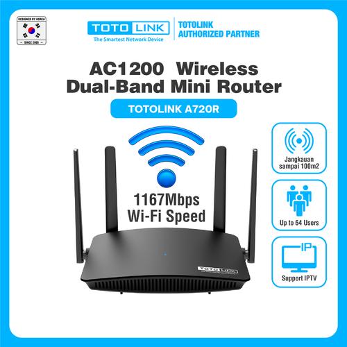 Jual TOTOLINK A720R AC1200 Wireless Dual Band Router(NON TOKOCABANG ...