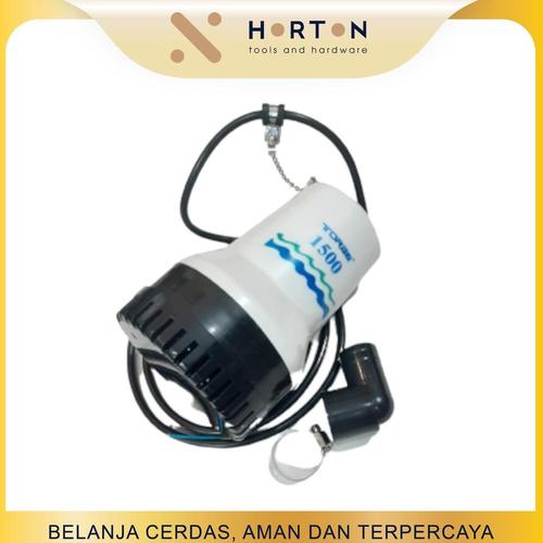 Jual POMPA CELUP DC TORA 1500 12 V VOLT / POMPA AIR ARUS DC BILGE PUMP ...