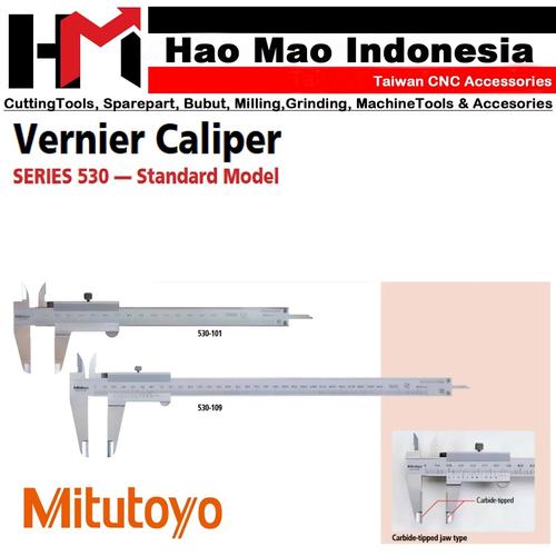 Jual MITUTOYO 530-104 SIKMAT / VERNIER CALIPER 6" (150MM) JANGKA SORONG ...