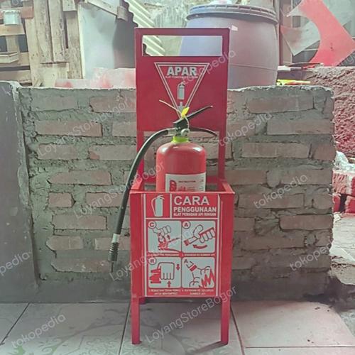 Promo Tempat Dudukan APAR 3-9 kg Double Sticker Atas Bawah Rak Besi ...