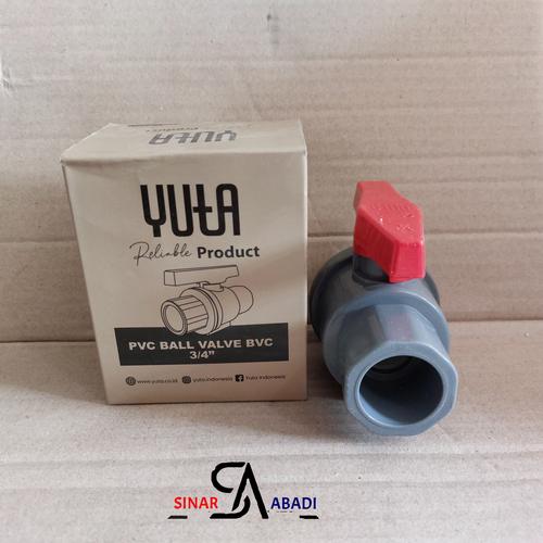 Jual STOP KRAN PVC YUTA 3/4"/BALL VALVE PVC YUTA 3/4"/BALL VALVE STOP ...