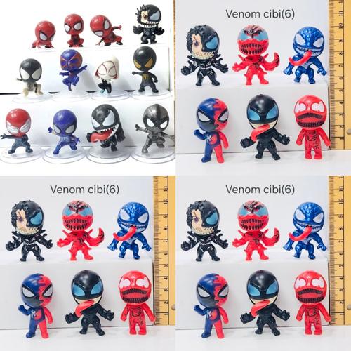 Jual Topper Kue Figure Spiderman Venom Set 12 - 5cm Set 6pcs - Jakarta ...