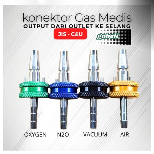 Jual konektor gas medis - Konektor regulator oxygen flowmeter ...