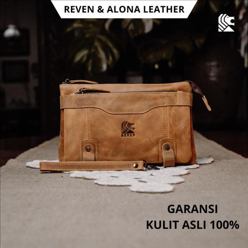 Jual Pouch Pria Kulit Asli Lisbon Cluth Hand Bag Tenteng Original Anti ...