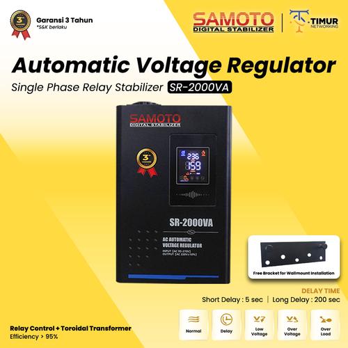 Jual Stabilizer SAMOTO AVR Stabilizer Relay Type SR2KVA Relay ...