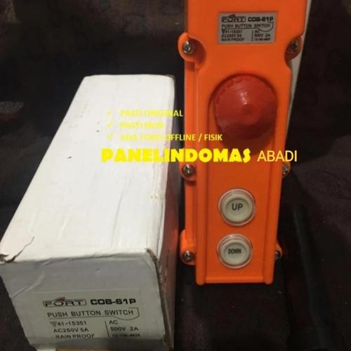 Jual Hoist Push Button COB-61P 5A 2 Tombol With Emergency Stop FORT ...