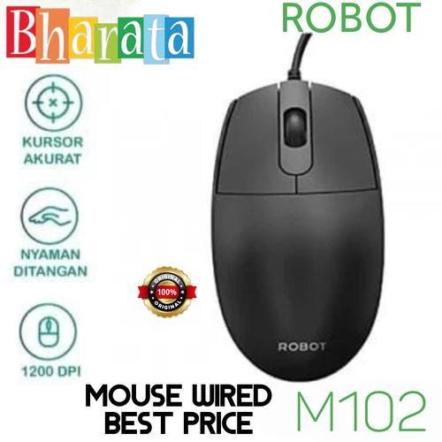 Promo ROBOT M102 MOUSE USB KABEL 1200DPI MOUSE - Kota Bekasi - Bharata ...