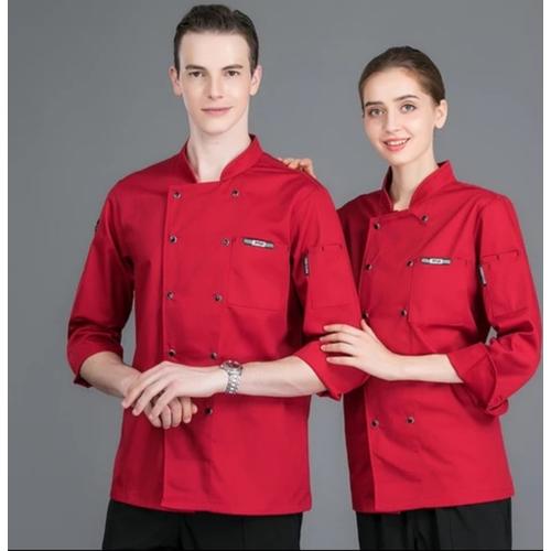 Jual Baju Koki Baju Chef Seragam Koki Seragam Chef Kemeja Koki Pria ...