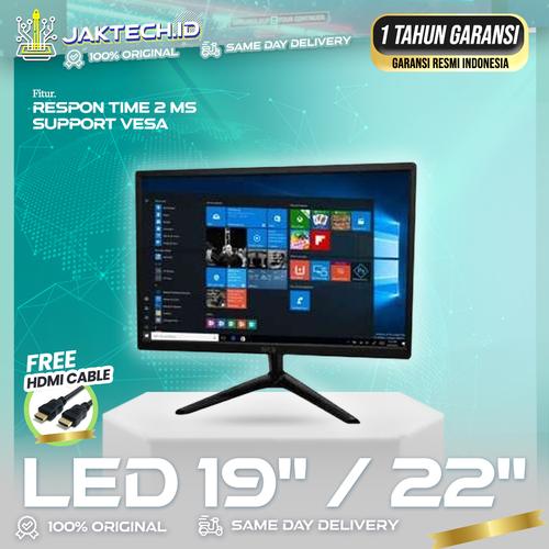 Promo Monitor LED 19"/20/22" inch Full HD SPC SM19/LG/XYZ/Enlight/Qwerty HDMI VGA LCD Office ...