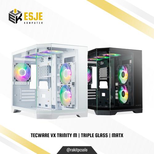 Jual Tecware VX Trinity M Black White Free 6 Fan ARGB Mirip Cube Gaming ...