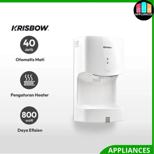 Jual Krisbow Hand Dryer 800 W Pengering Tangan Dengan Pengaturan On Off ...