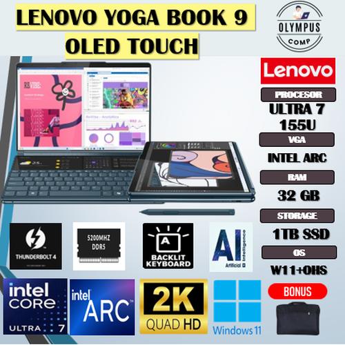 Jual LENOVO YOGA BOOK 9 OLED TOUCH ULTRA 7 155U 32GB 1TB W11+OHS 2X13.3 ...