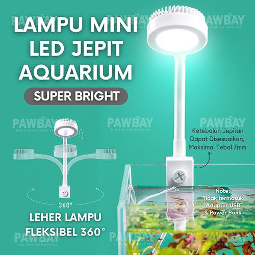 Jual LED Lampu Aquarium Jepit USB Mini Fish Tank Akuarium Aquascpae ...