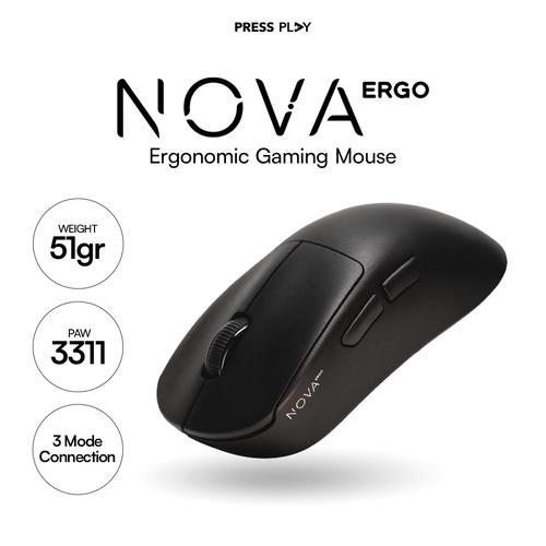 Promo NOVA Ergo Ergonomic Wireless Gaming Mouse by Press Play - Jakarta Utara - Press Play ...