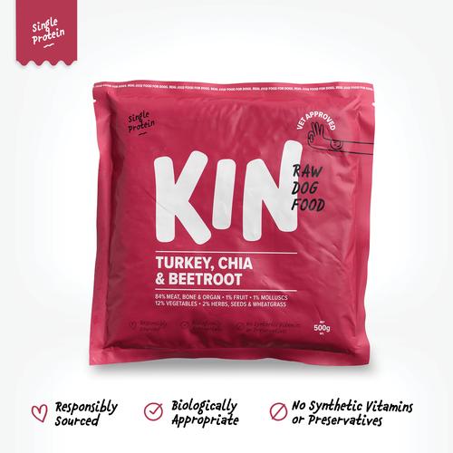 Jual KIN Dog Food - Turkey Chia & Beetroot 500g - Jakarta Barat - KIN ...