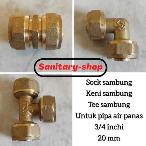 Jual sambungan pipa air panas 20mm 3/4 inchi / fitting pipa rifeng ...
