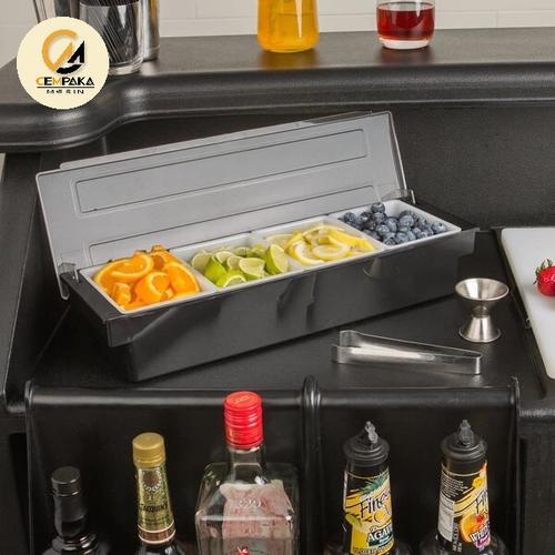 Jual Wadah Topping Salad Bar Cafe | Condiment Holder Plastic CMH-4PC ...