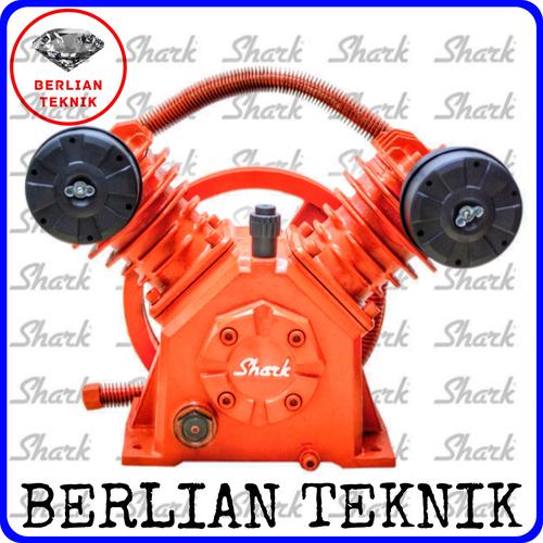 Jual Kepala Kompresor Angin Shark 1/2 HP (0.5 HP) Bare Head Compressor ...