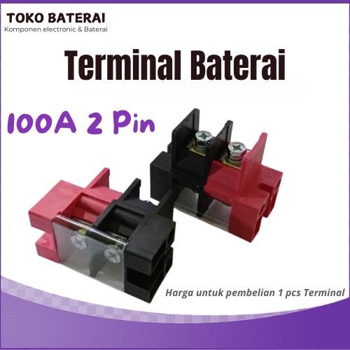 Jual Double Side Type Terminal Blocks Battery Terminal 2 Pole 100A ...