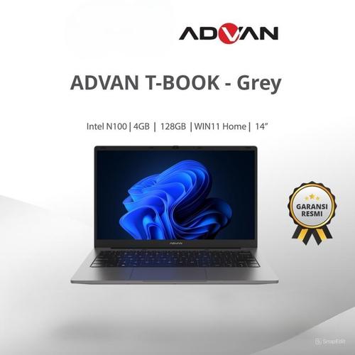Promo Laptop Advan T Book / T-Book Intel N100 RAM 4GB SSD 128GB Windows ...