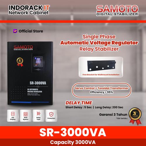 Promo Stabilizer SAMOTO Relay Stavolt 3000VA AVR Stabiliser Relay ...