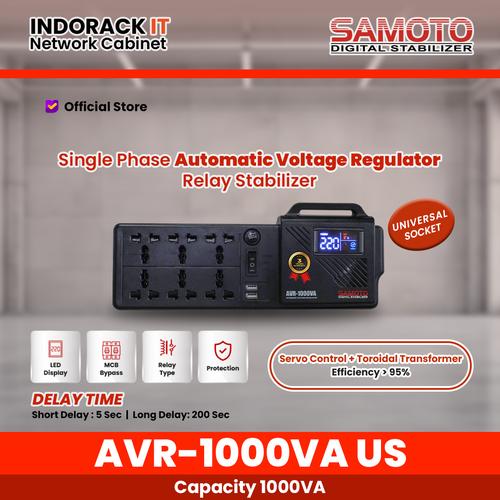 Promo SAMOTO Relay Stabilizer 1000VA AVR Stabiliser Relay Controlled ...