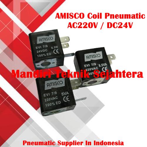 Jual REPLACEMENT SOLENOID COIL AMISCO EVI 7/9 - 220VAC / 24VDC NO SOCKET - 24VDC 6,5W - Jakarta ...