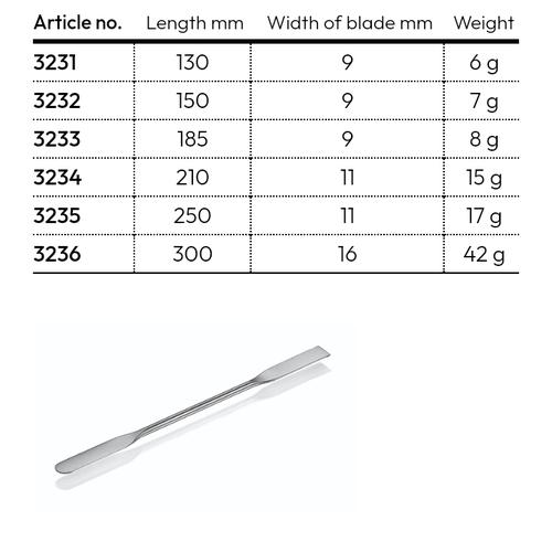 Jual Spatula Lab. Double Spatula Stainless Steel 18 cm Usbeck. - Kota ...