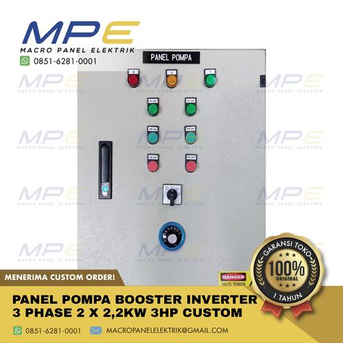 Jual Panel Pompa Booster Inverter 3 Phase 2 x 2,2kW 3HP Custom ...