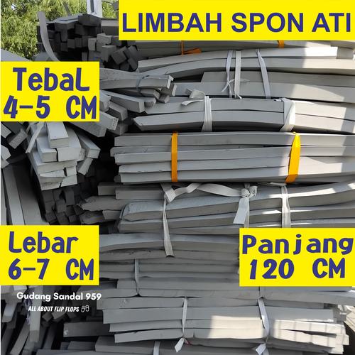 Jual ( LIMBAH ) SPON ATI BATANGAN ABU TEBAL 4 SAMPAI 5 CM, LEBAR 6 ...
