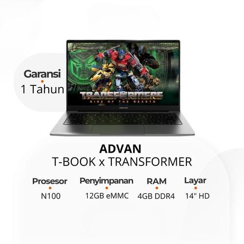 Promo Laptop Advan T-BOOK X TRANSFORMERS N100 Ram 4GB SSD 128GB HD 14 ...