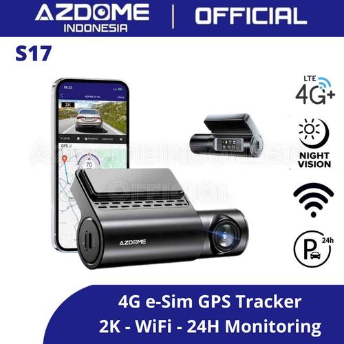 Promo Azdome S17 PRO 4G Dashcam GPS Tracker Car Camera Mobil 2K Night ...