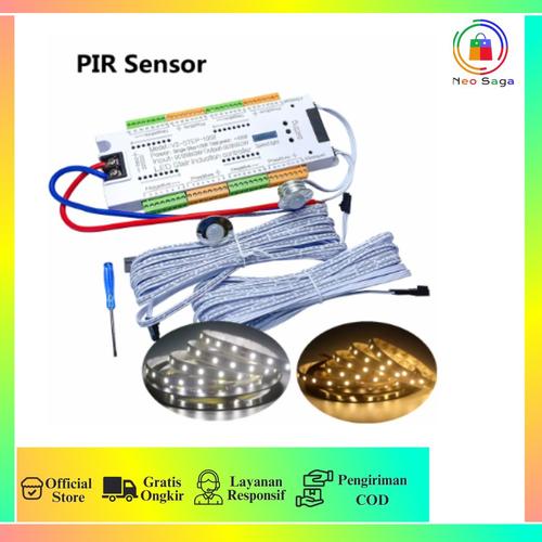 Jual LED Motion Sensor Lampu Strip Sensor Gerak Tangga LED Otomatis ...