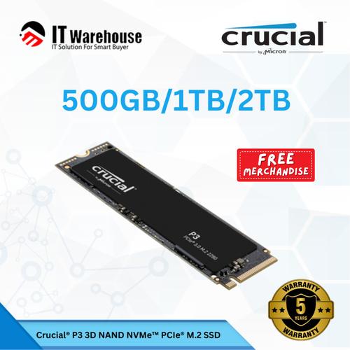 Promo Crucial P3 3D M.2 SSD NVME PCIe Gen 3 - 1TB - Jakarta Pusat - IT ...