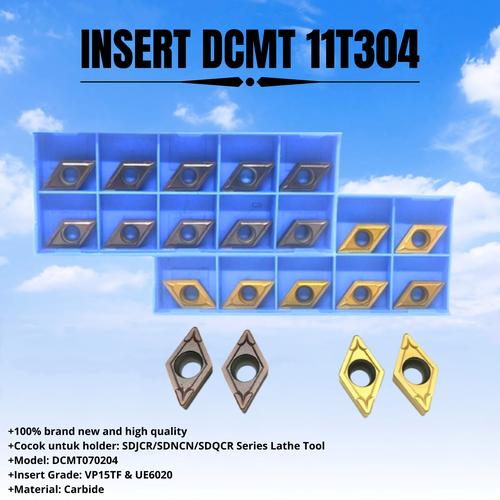 Promo Insert Bubut Carbide DCMT11T304 UE6020 & VP15TF DCMT 11 - VP15TF ...