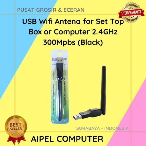 Jual STB | USB WIFI ANTENA FOR SET TOP BOX (BLACK) - Kota Surabaya ...