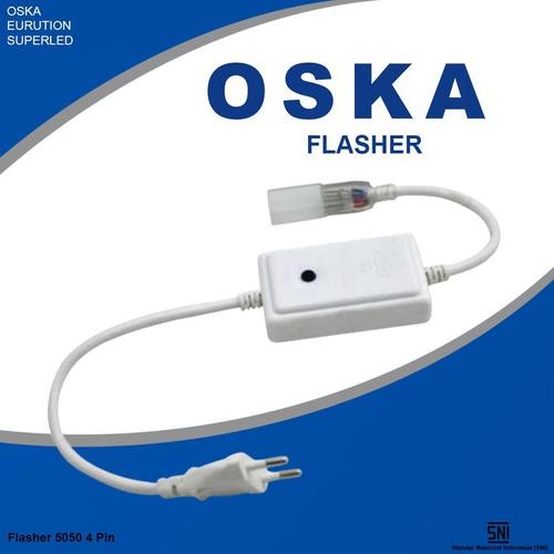 Jual OSKA Socket Flasher Lampu LED Selang SMD 5050 4 Pin RGB Original ...