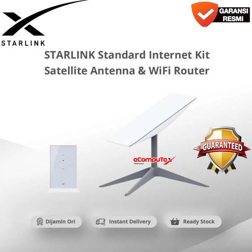 Jual Starlink Standard Kit Internet Satellite Antenna & WiFi Router Kit ...