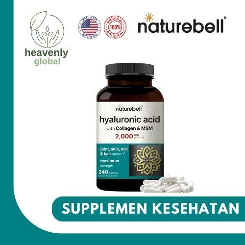 Jual Naturebell Hyaluronic Acid with Collagen & MSM 2000 mg - 240 ...