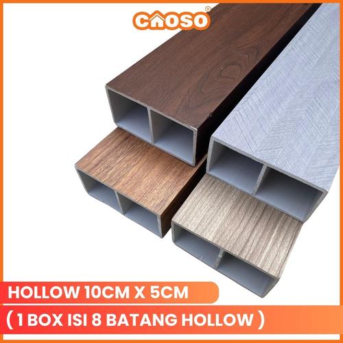 Promo (Paket 1 Box) Hollow kisi kisi wpc kotak pembatasan dinding 50x50 ...