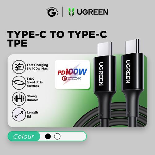 Promo Ugreen Kabel Data Type C To Type C 2.0 PD Fast Charging 100W 5A ...