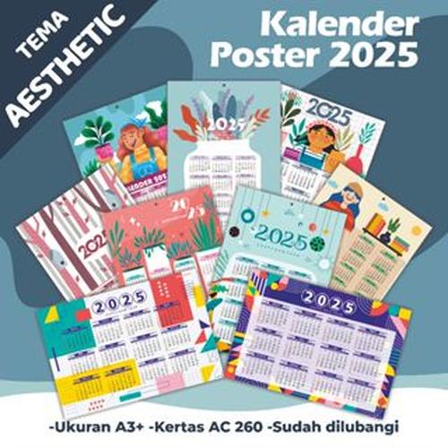 Jual Kalender Poster Aesthetic - kalender poster - kalender dinding ...