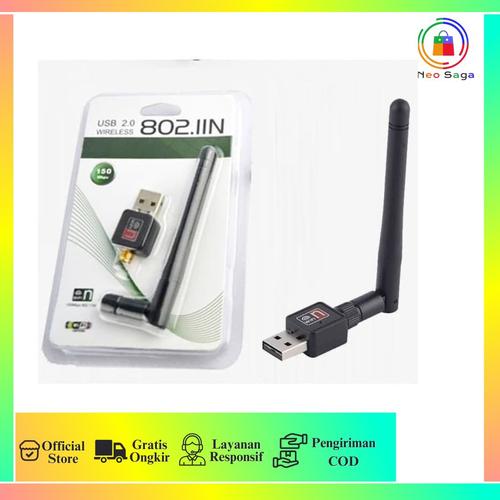 Promo USB Dongle Wireless WIFI Receiver USB Adapter 802.11N 300Mbps Antenna - Jakarta Barat ...