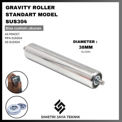 Jual Gravity Roller STEINLESS SUS304 - Roll Gravity 1 1/2 INCH (38MM ...
