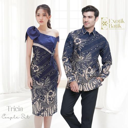 Jual Tricia Couple Set Kemeja dan Dress Exotik Batik - Dress XS-XL ...