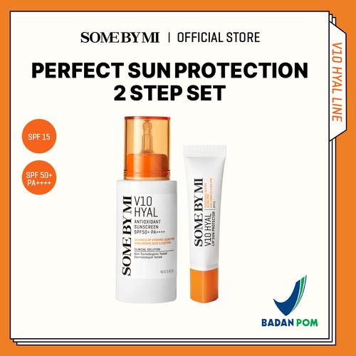 Jual SOME BY MI V10 Antioxidant sunscreen + V10 Lip Sun Protector 2 ...