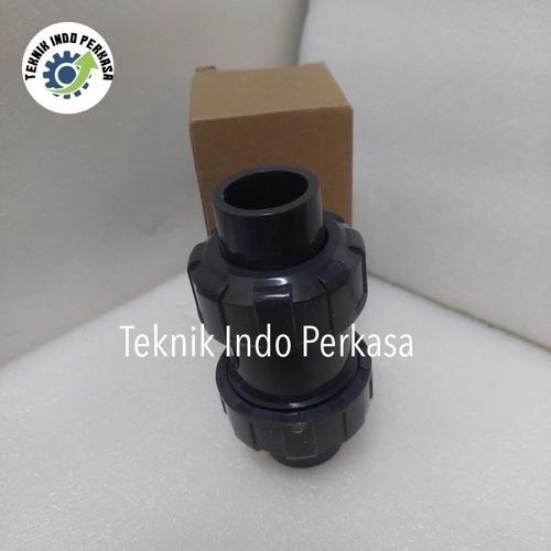 Jual Ball check valve double union pvc / 2" inch ball check double ...