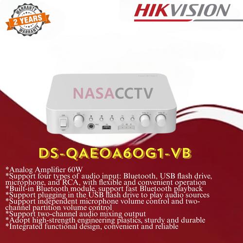 Jual HIKVISION DS-QAE0A60G1-VB ANALOG AMPLIFIER 60W BLUETOOTH, USB, RCA ...